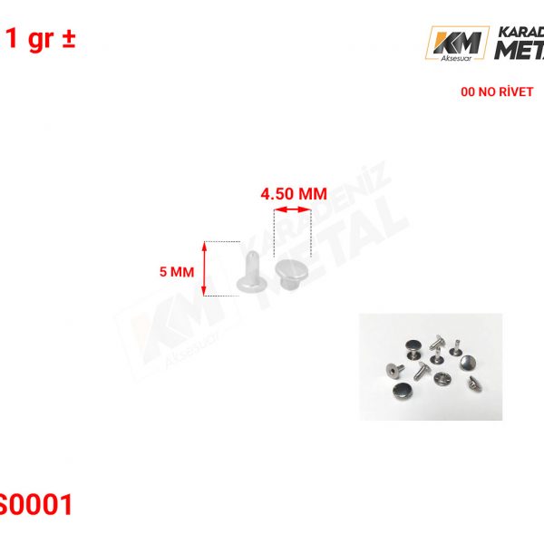 00 No Rivet | Rivet | Karadeniz Metal - Metal Aksesuar Dünyası Çanta ...